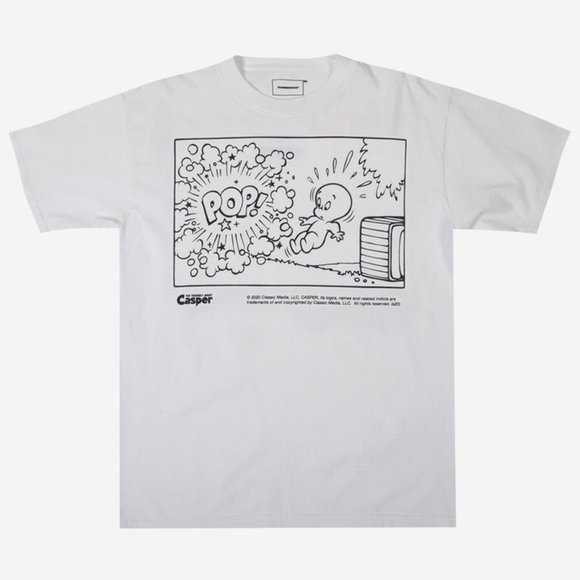 Dumbgood | Shirts | Casper Comic White Tee | Poshmark